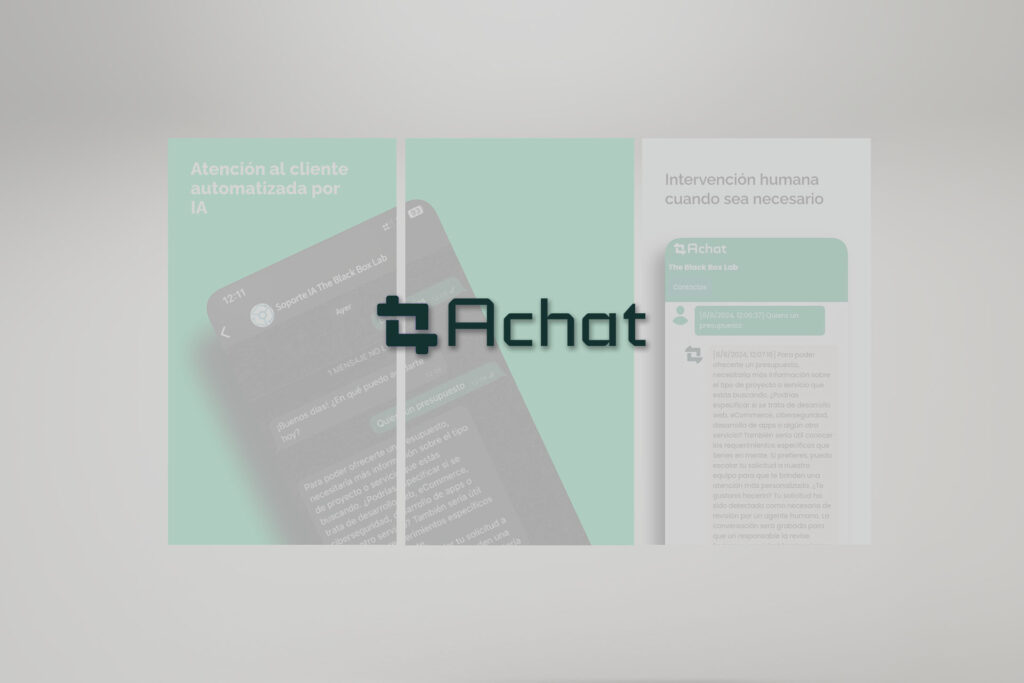 AChat, atención al cliente automática por IA - The Black Box Lab